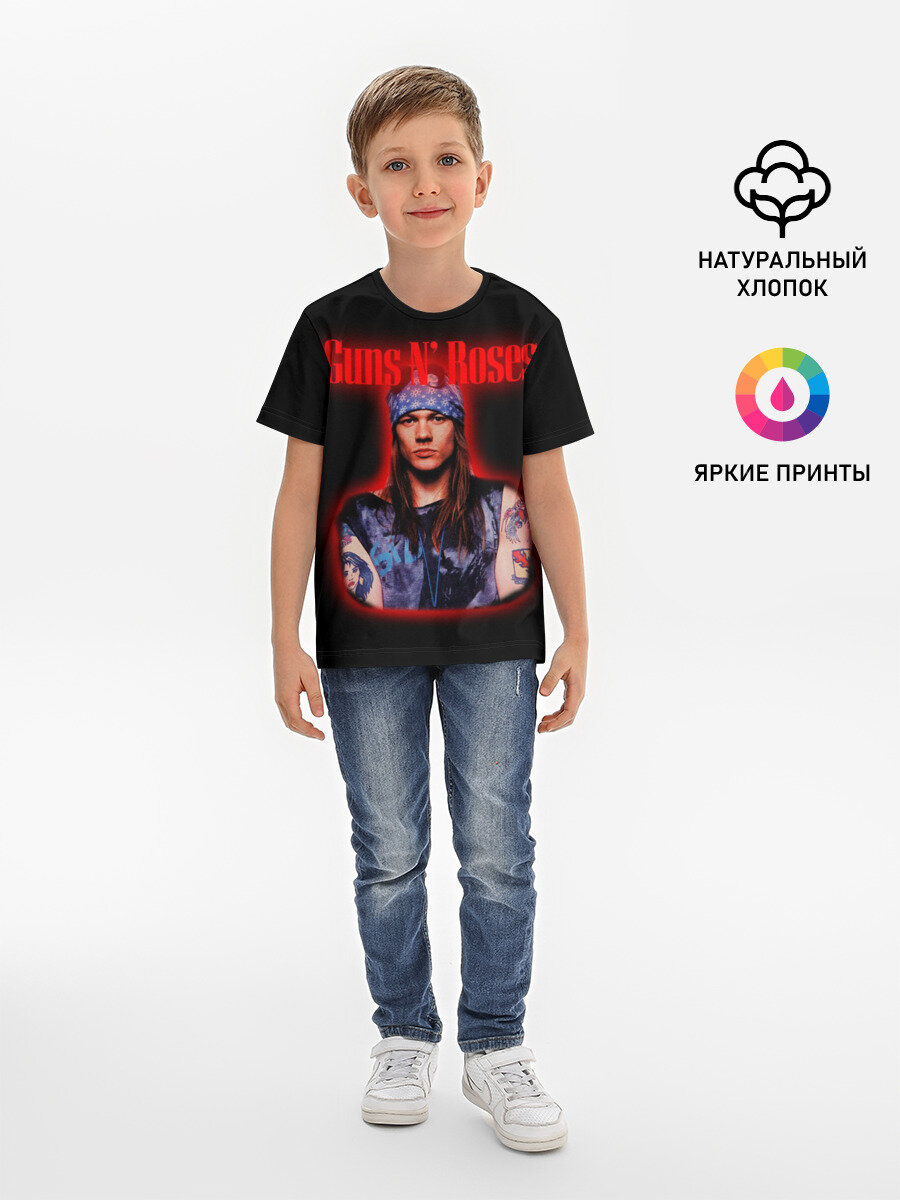 Футболка Lacotton.ru хлопковая детская Guns n roses + Спина
