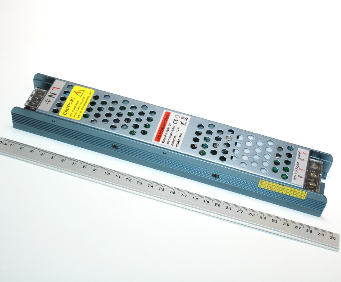 12V, 150W, 12.5A DIM-HFJY DP 150-12 TRIAC, 0/1-10V, PWM, Resistance (с возможностью управления диммером), Модуль питания