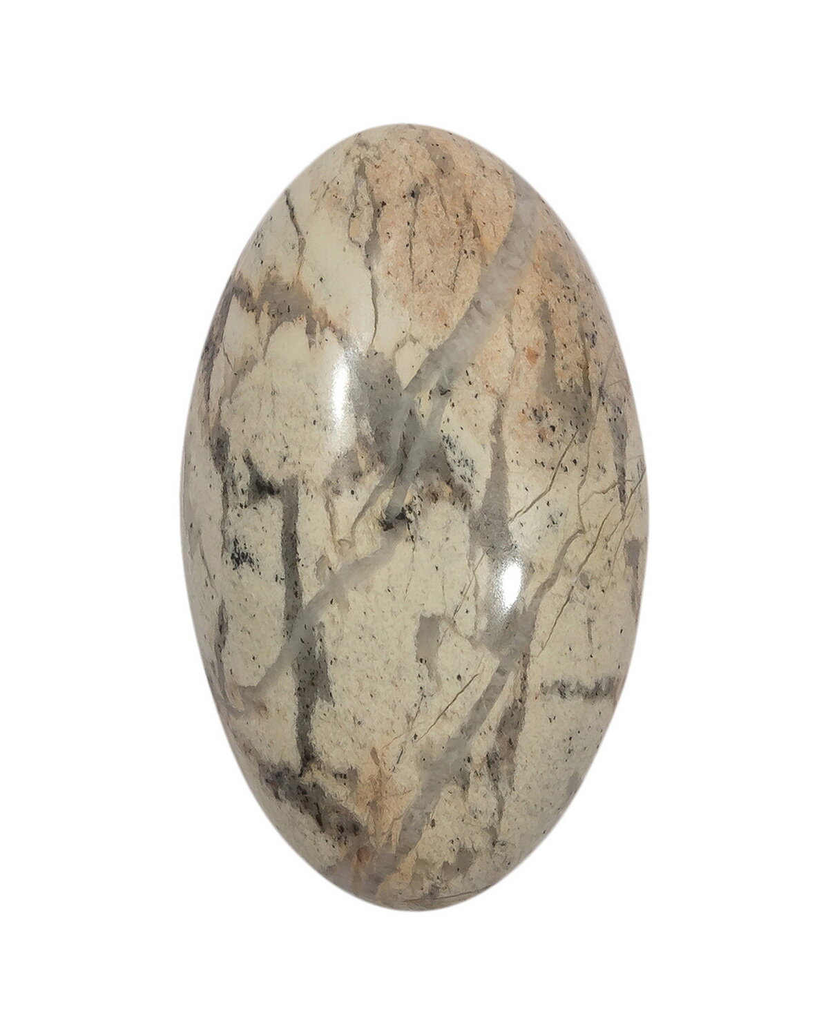 Яшма, кабошон из минерала, размер: 38х22х8 мм, натуральный камень.