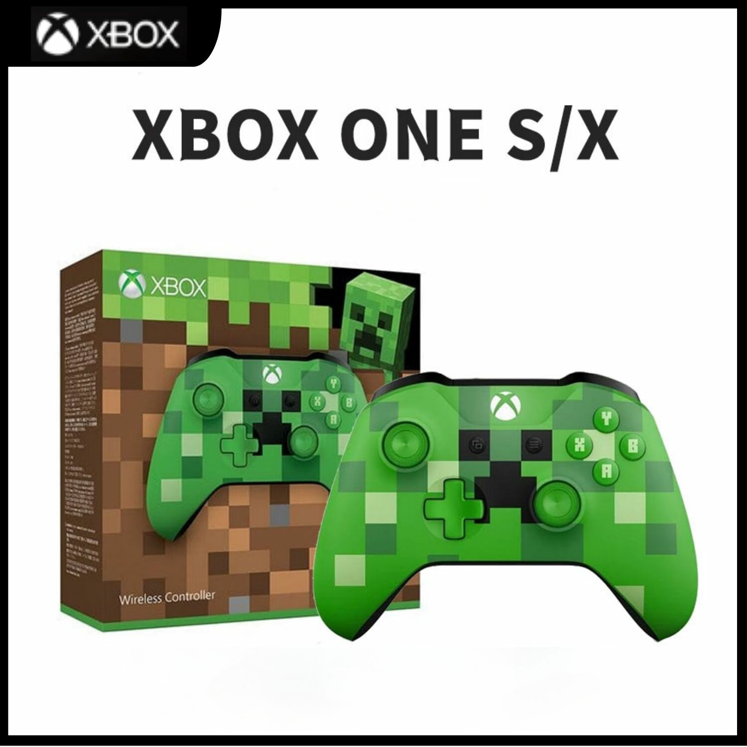 Геймпад Microsoft Xbox One беспроводной Minecraft Creeper