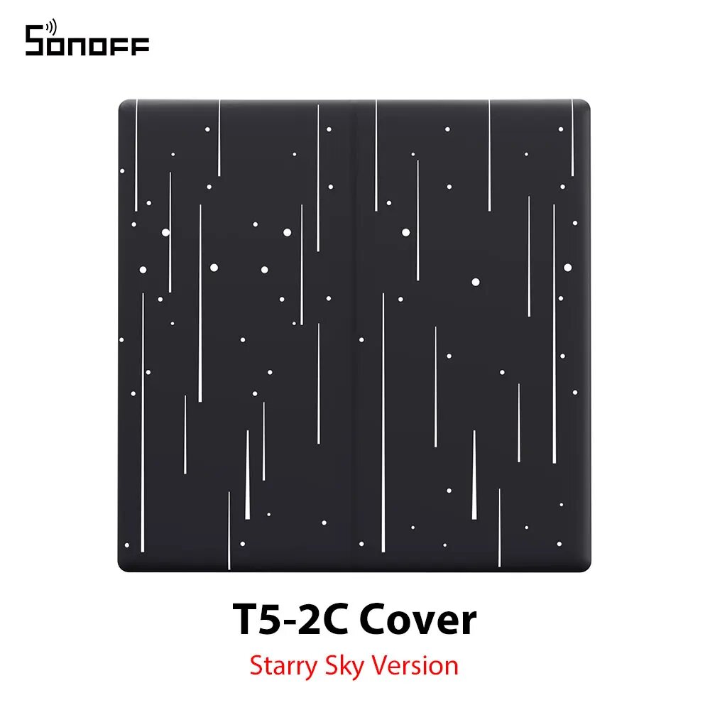 SONOFF TX Ultimate Сенсорный выключатель крышка звездный T5-2C-86 Cover