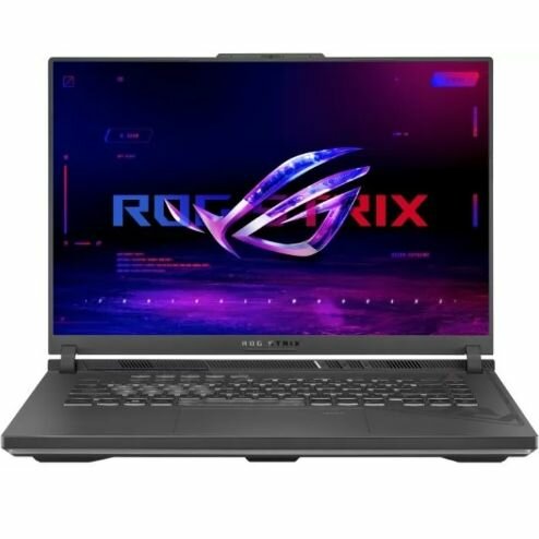 16" Ноутбук Asus ROG Strix G16 G614JV-N4071 (90NR0C61-M005R0) черный - 2560x1600, IPS, Intel Core i7-13650HX, ядра: 14 x 2,6 ГГц, 16 ГБ, SSD 1024 ГБ, NVIDIA GeForce RTX 4060 (8 ГБ), Windows 10 Pro
