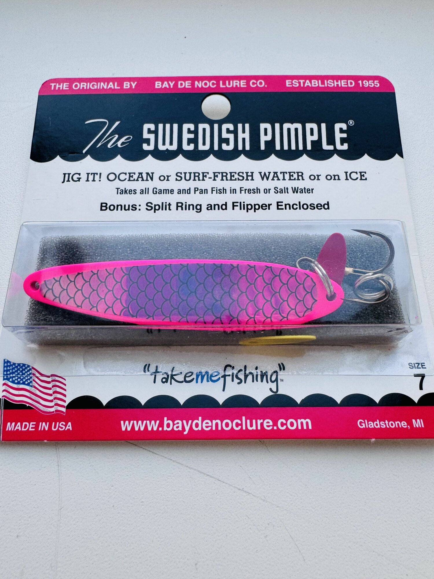 Блесна зимняя The Swedish Pimple 7 ("Шведский Прыщ")