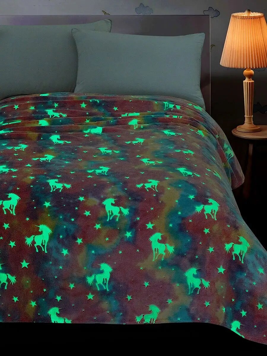 Плед светящийся в темноте 200х220 Moonlight