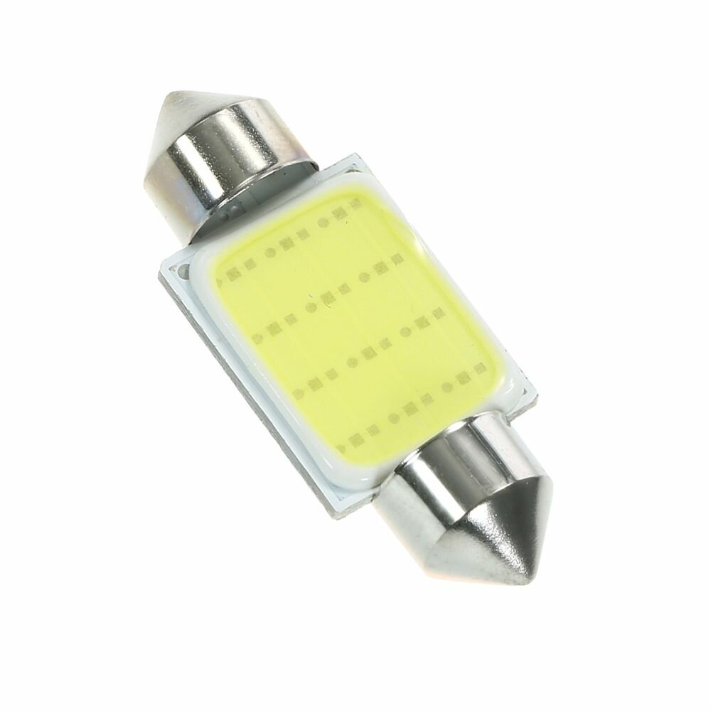 10 шт. светодиодных ламп Festoon 36 мм C5W COB белые для салона авто