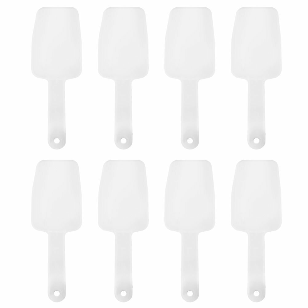 Набор из 8 мини-лопаток для льда из пластика, для орехов, муки, десертов, кухни, выпечки, прочный и легкий