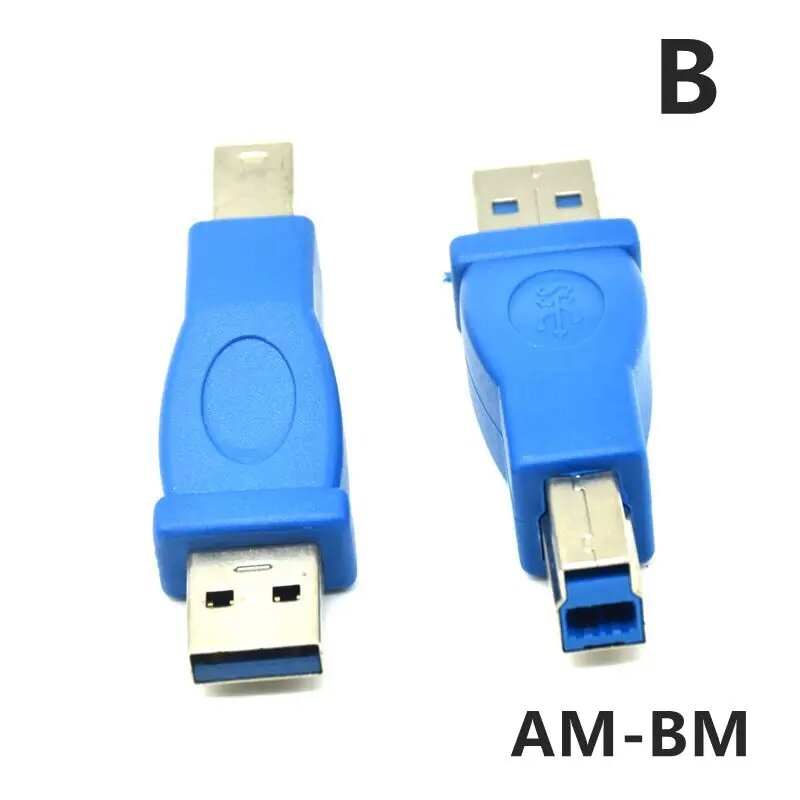 USB 3.0 AM-BM адаптер синий U3-034-B