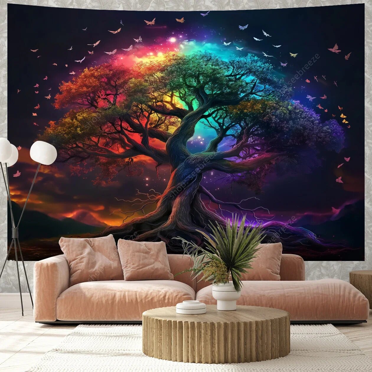 Психоделический гобелен «Древо жизни»