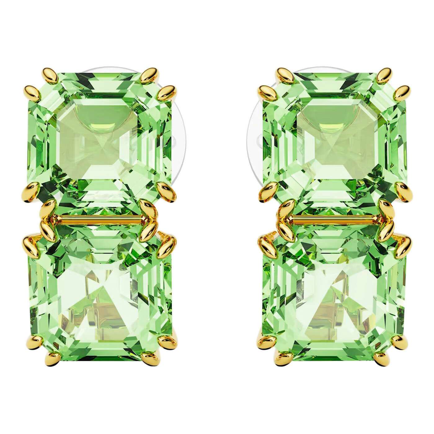 Серьги клипсы, искусственный камень