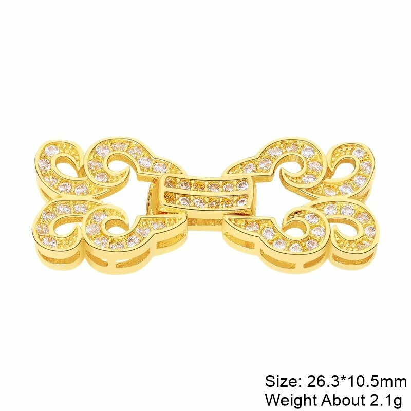 Соединитель для бижутерии Juya, Gold, 26.3*10.5mm, 2.1g