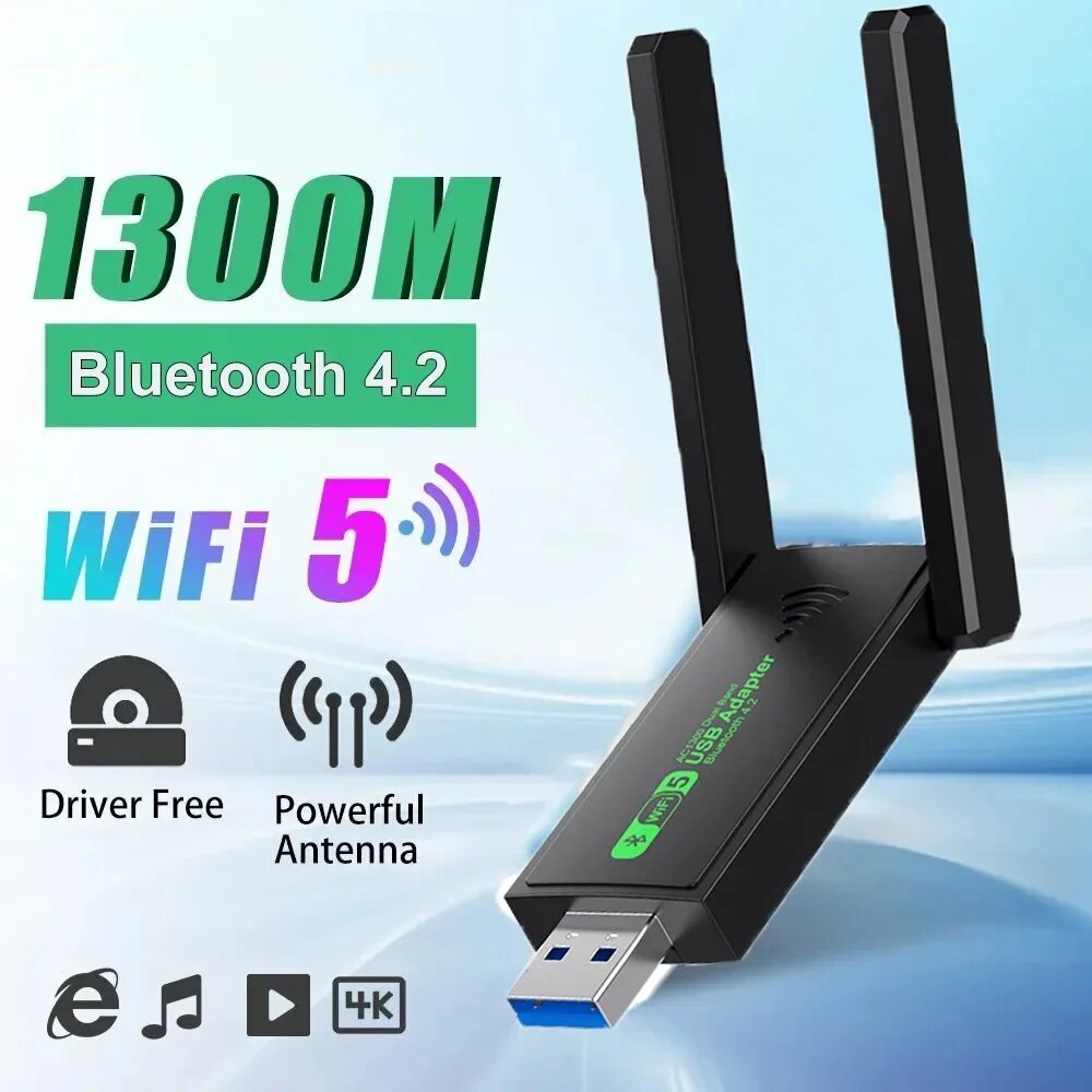 ICANING Беспроводной Wi-Fi адаптер USB 3.0