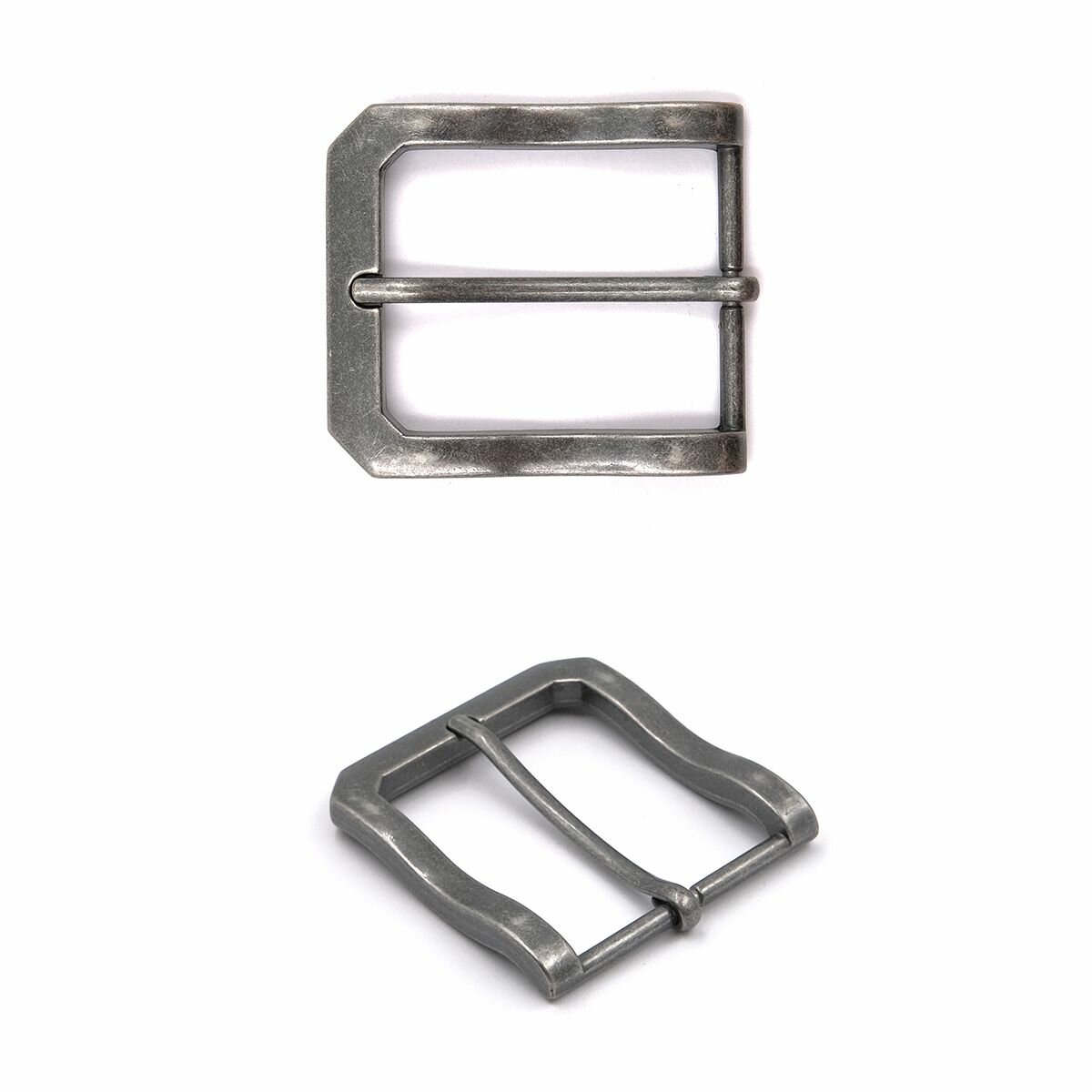 69375 Пряжка 40мм (53*60мм) металл, темное серебро BIG