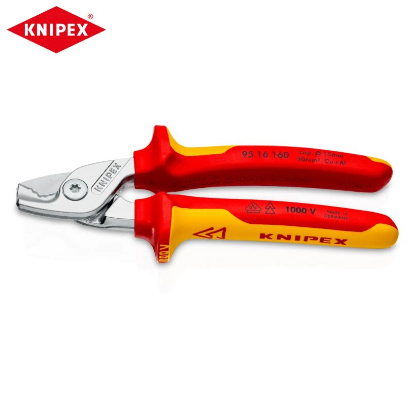KNIPEX 95 16 160 Плоскогубцы для резки кабелей
