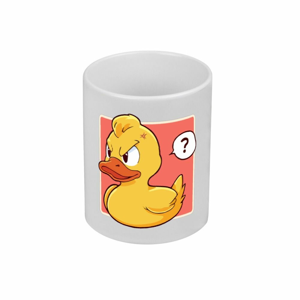 Кружка Сердитая жёлтая утка. Злая уточка