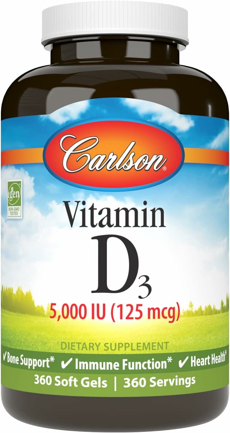 Carlson Vitamin D3 5000 IU 360 softgels (витамин Д3)