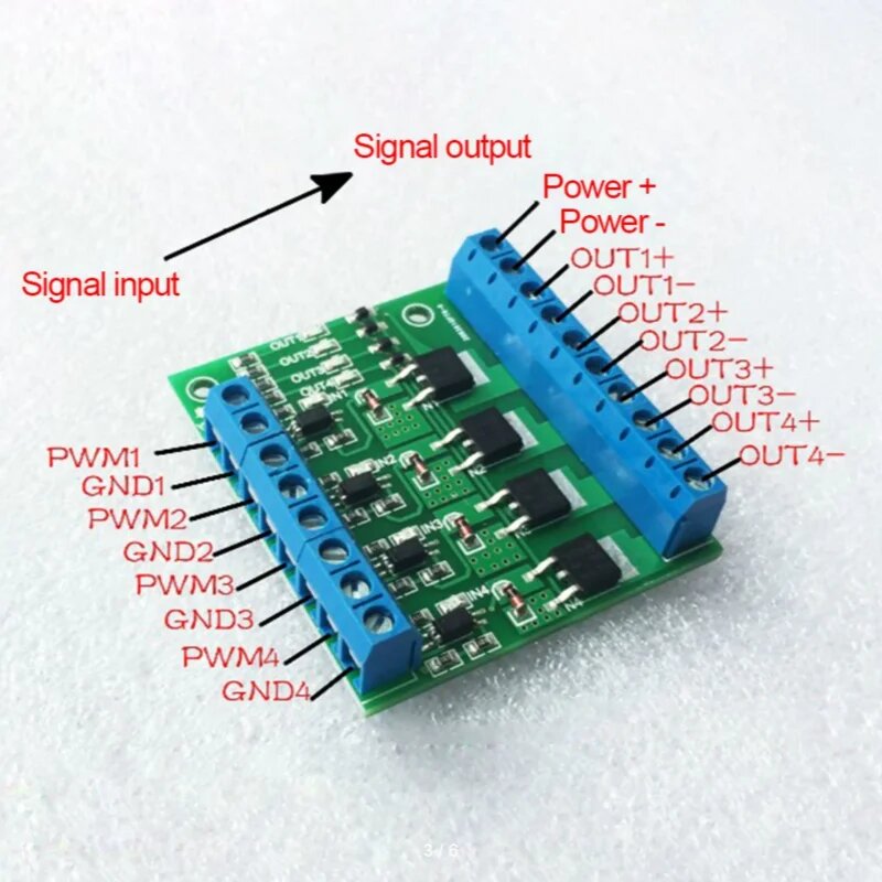 Четырехканальный модуль MOSFET 4-channel MOSFET