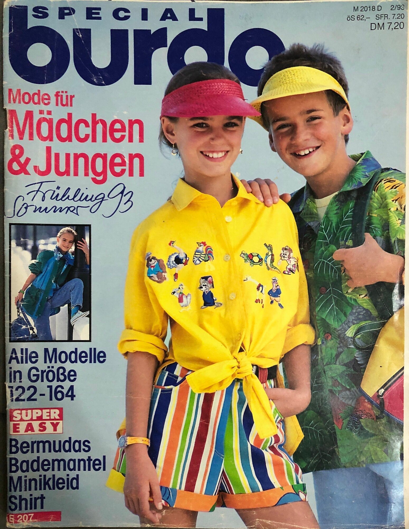 Журнал Бурда (Burda Style) Дети Детская мода 2 1993 весна лето на немецком # 64