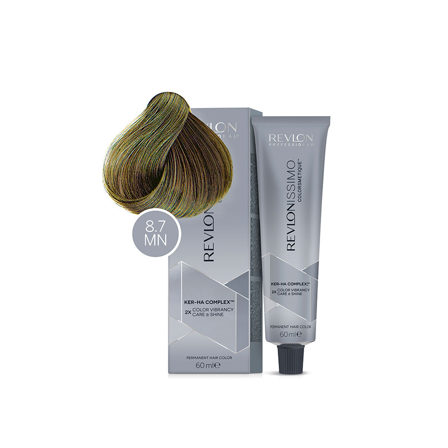 Revlon Professional Revlon Revlonissimo Colorsmetique 8.7 MN - Перманентная краска для волос светлый блонд матовый нейтрализующий 60 мл