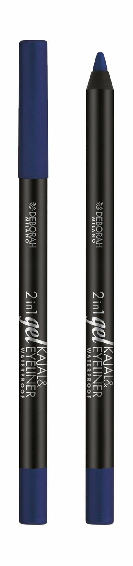 DEBORAH MILANO Карандаш для век гелевый 2 in 1 Gel Kajal & Eyeliner Pencil, 1,4 г, 09 Глубокий голубой