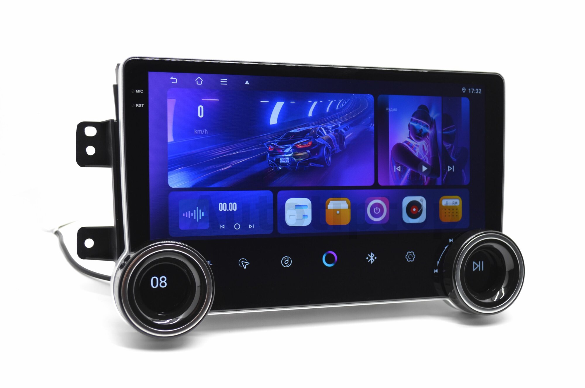 Большая магнитола Tesla 8 core 4/64 с крутилками Suzuki SX4 - СХ4 2007-2013