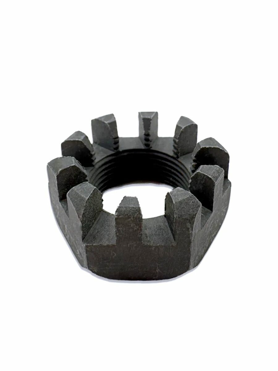 Гайка М16х1.0 корончатая задней ступицы GM (Daewoo, Chevrolet) высота 12мм OEM 94515177