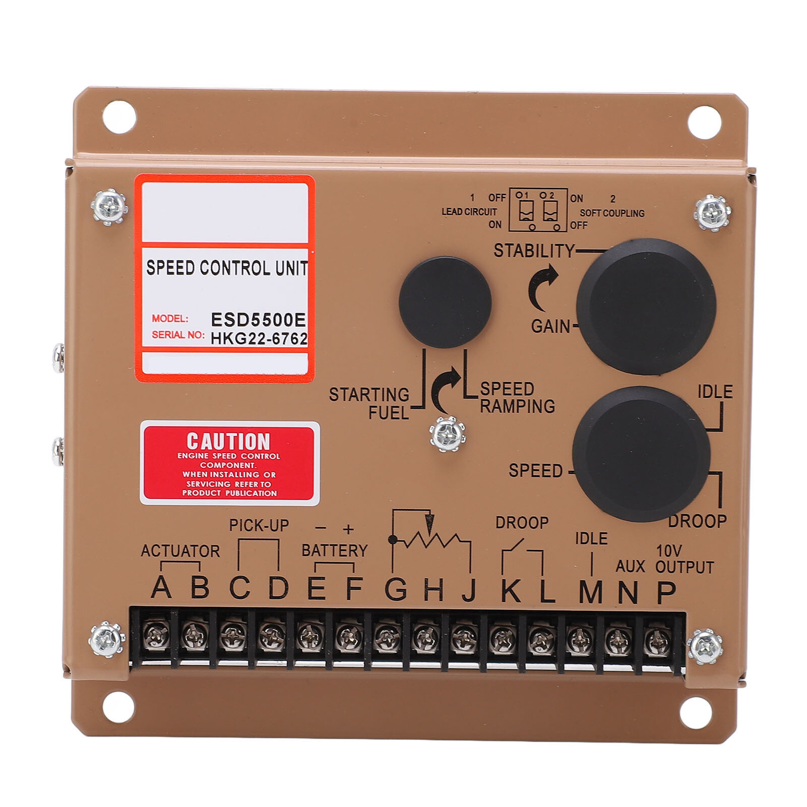 ESD5500E Электронный регулятор двигателя Дизель-генераторная установка с медленным запуском Контроллер холостого хода 12 В 24 В постоянного тока