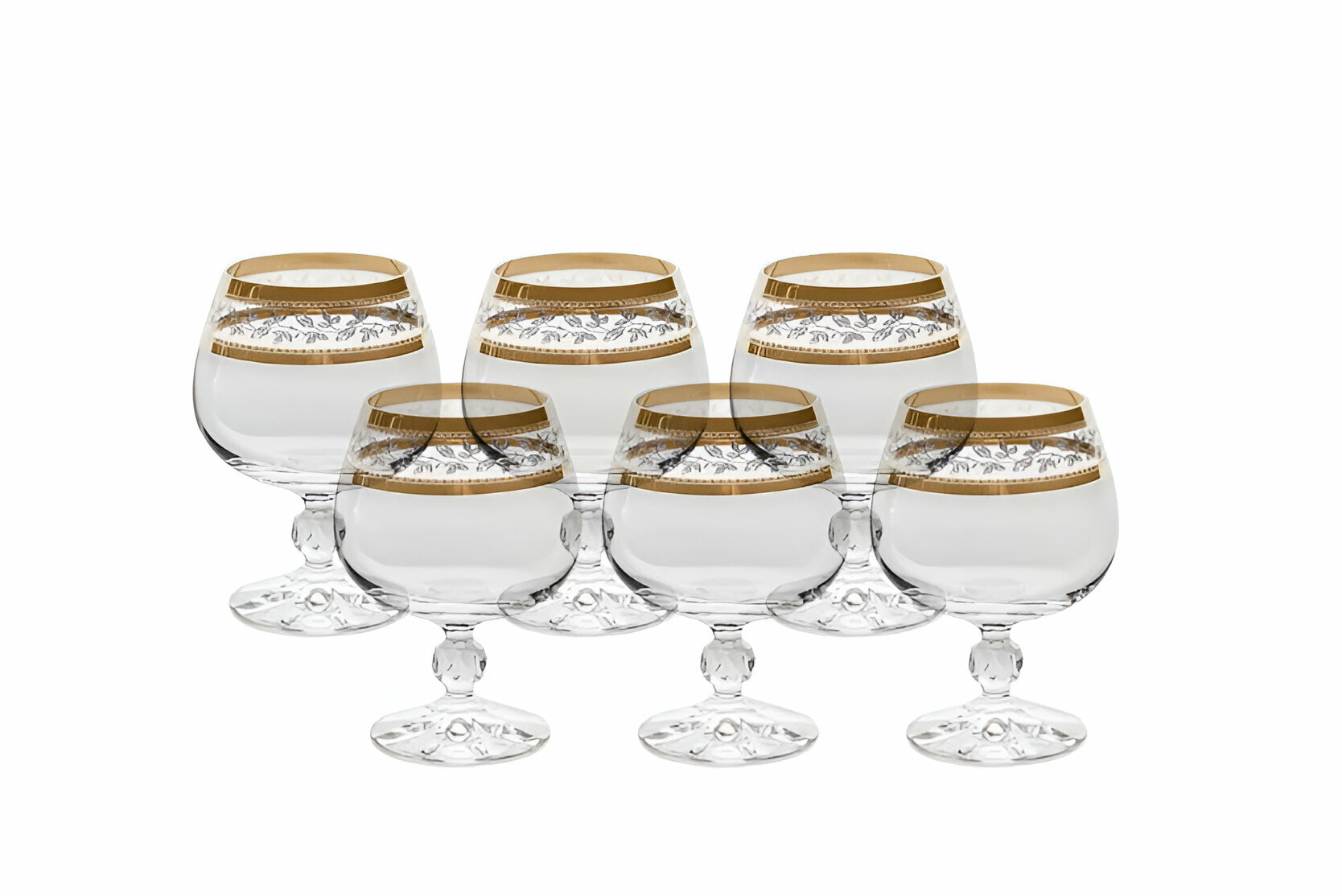 Набор бокалов Bohemia Crystal "Клаудия", для бренди, 250мл, 6шт