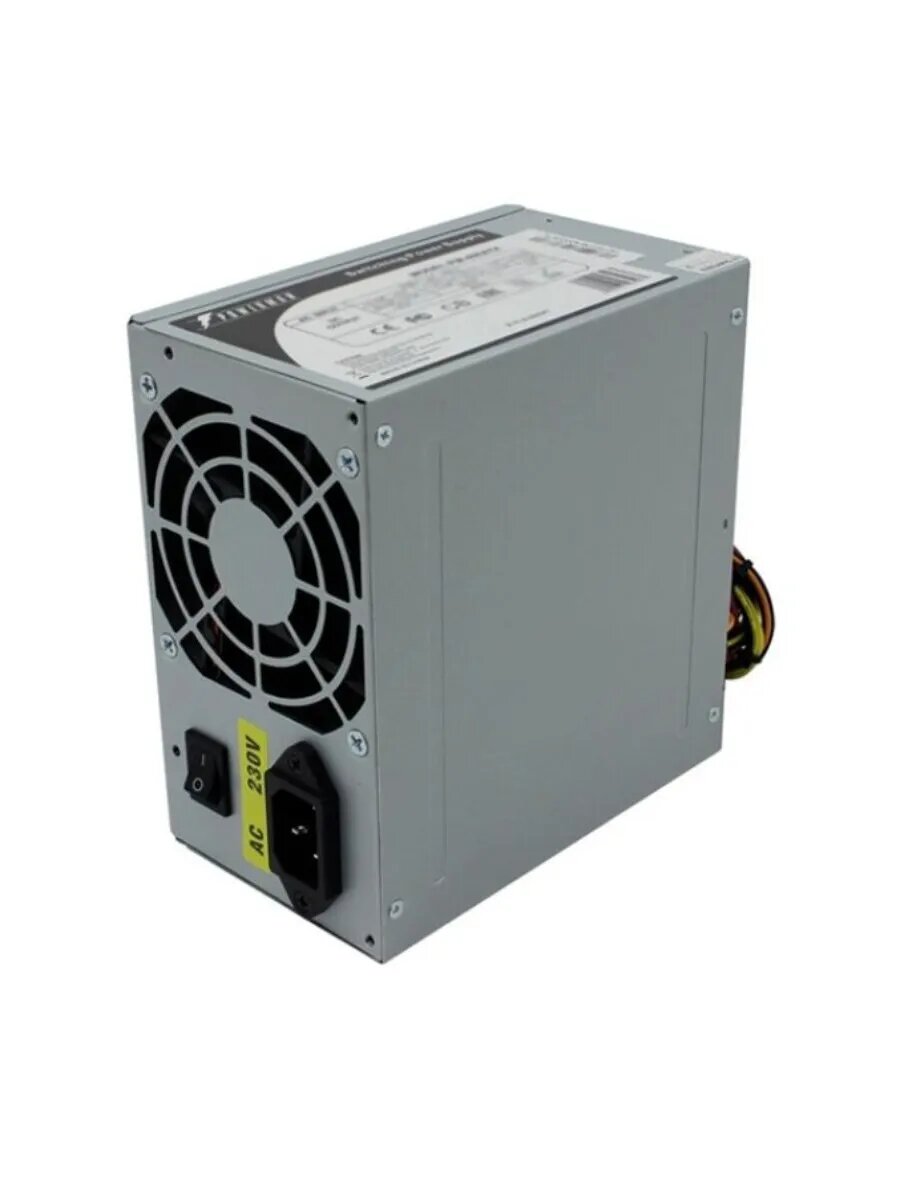 Блок питания PowerMan 450W 6153674 серебристый - 450 Вт