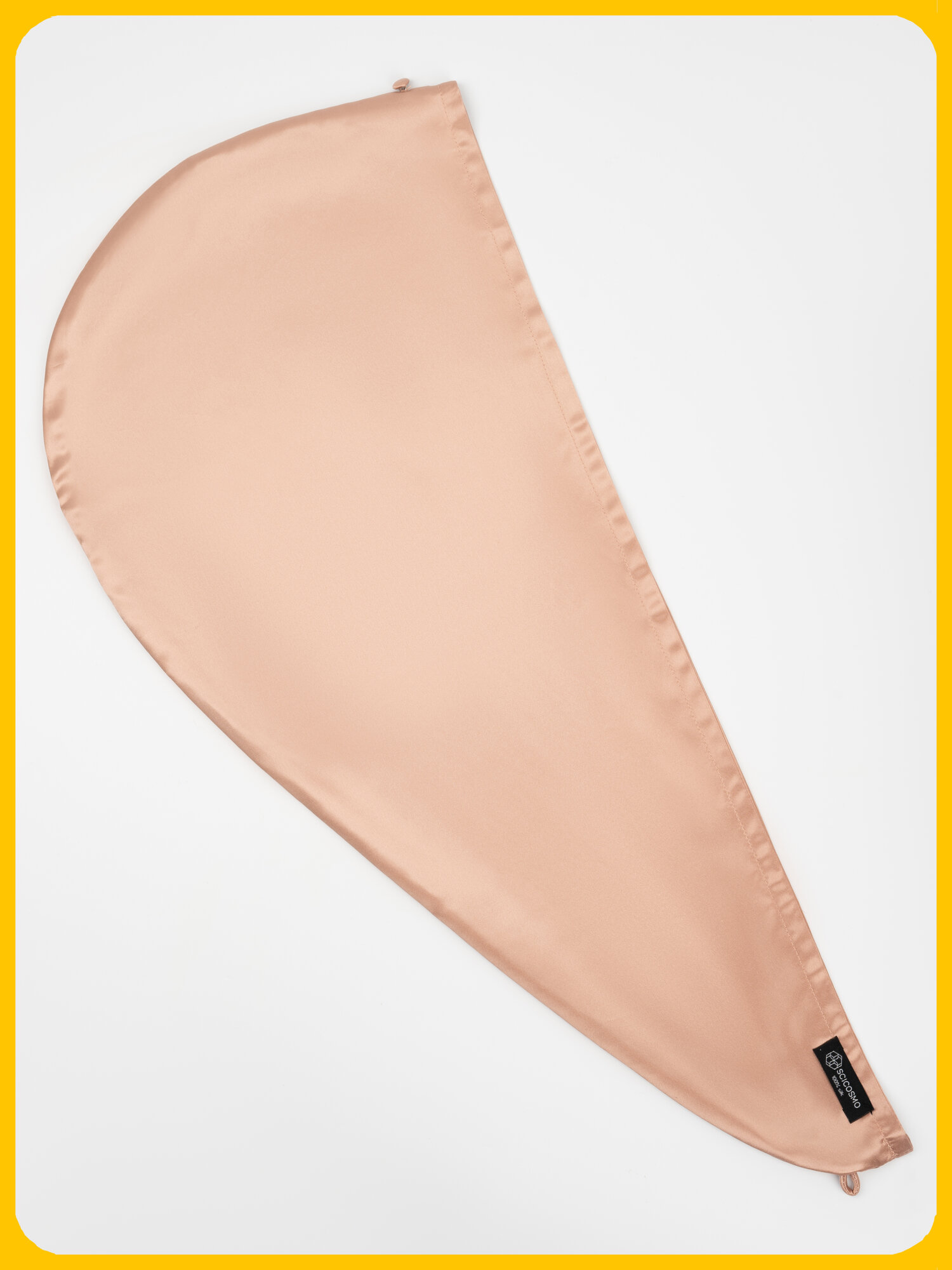 100% натуральный шелк 22 момми/Полотенце для сушки волос (тюрбан)/пудровый цвет