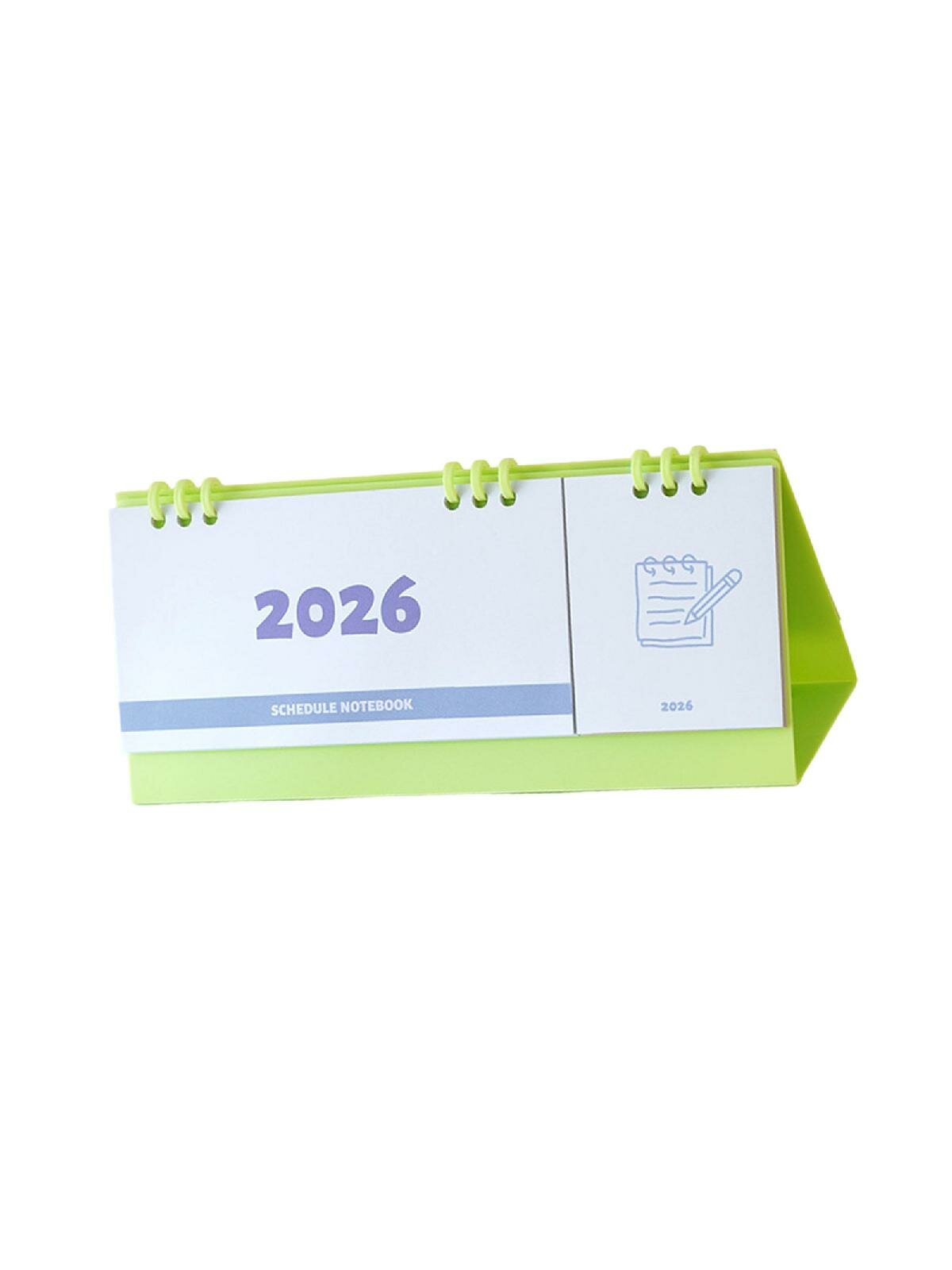 2026 Настольный календарь Ежедневник Портативный Ежемесячный календарь с блокнотом для письма