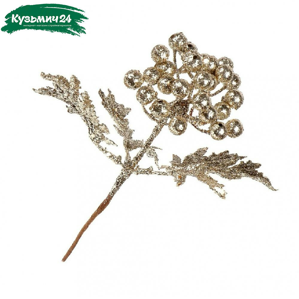 Ветвь декоративная, шампань 22х17 см SYJFYA- 0923071