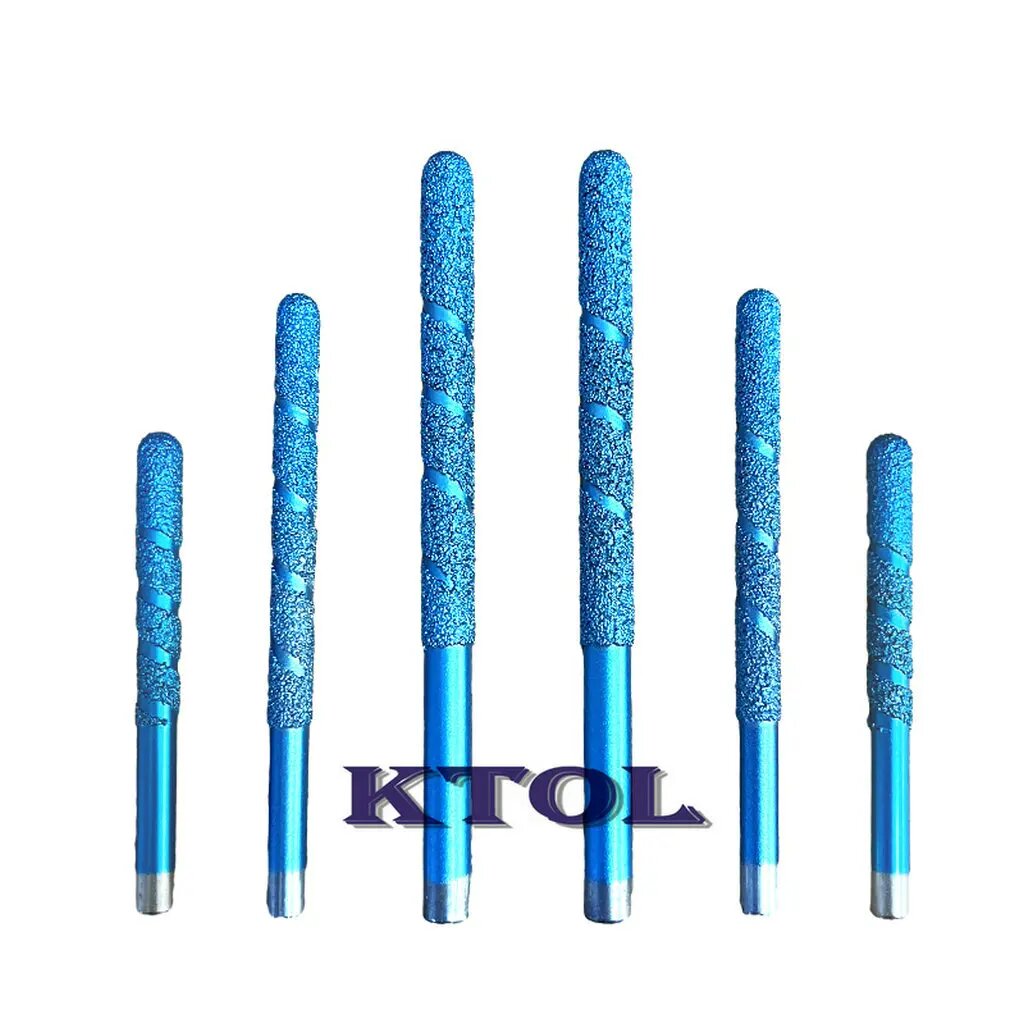 6-12 мм паяные алмазные фрезы с шариковым носом, фрезы с ЧПУ, инструменты для гравировки камня, концевая фреза для 3D-резки, пена, керамика, мрамора 3PCS 10x100x150MM