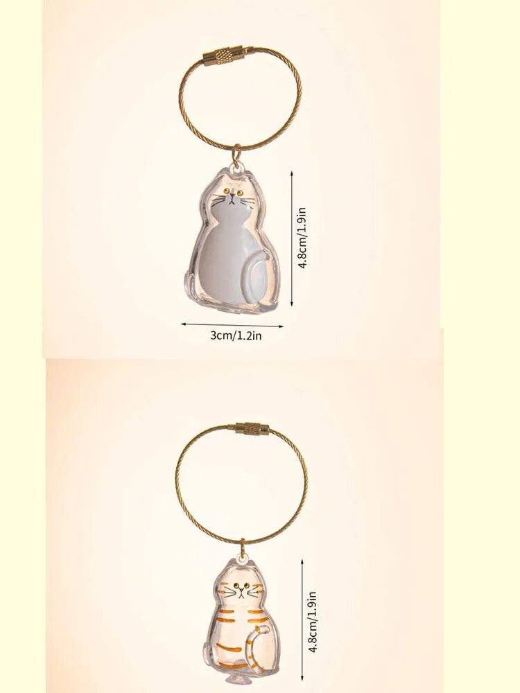 Брелок-капсула для кошачьей шерсти, коллекционный аксессуар для любителей кошек,2 шт