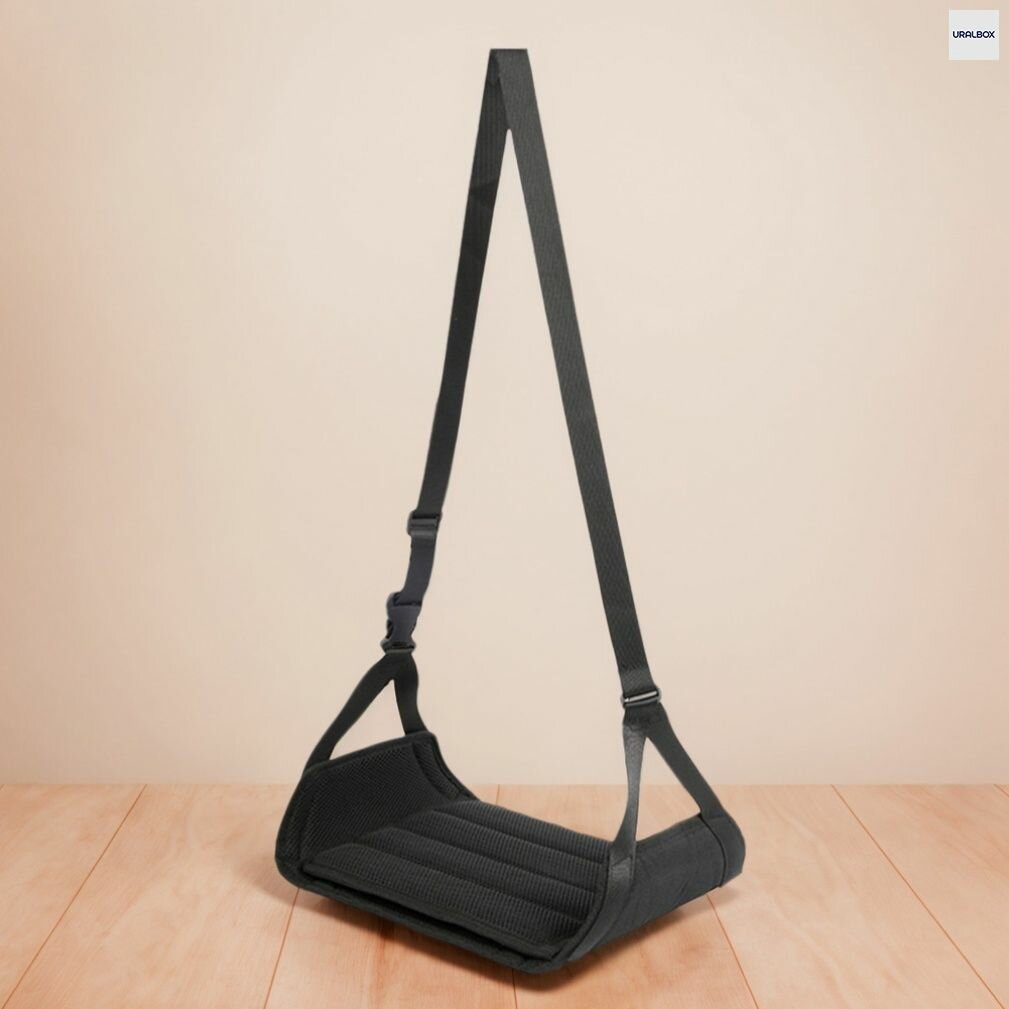 Регулируемая подставка для ног, подвесной гамак для путешествий и офиса с регулируемым ремнем 19,6827,56 дюйма, оксфордская ткань, компактная складная сумка для хранения