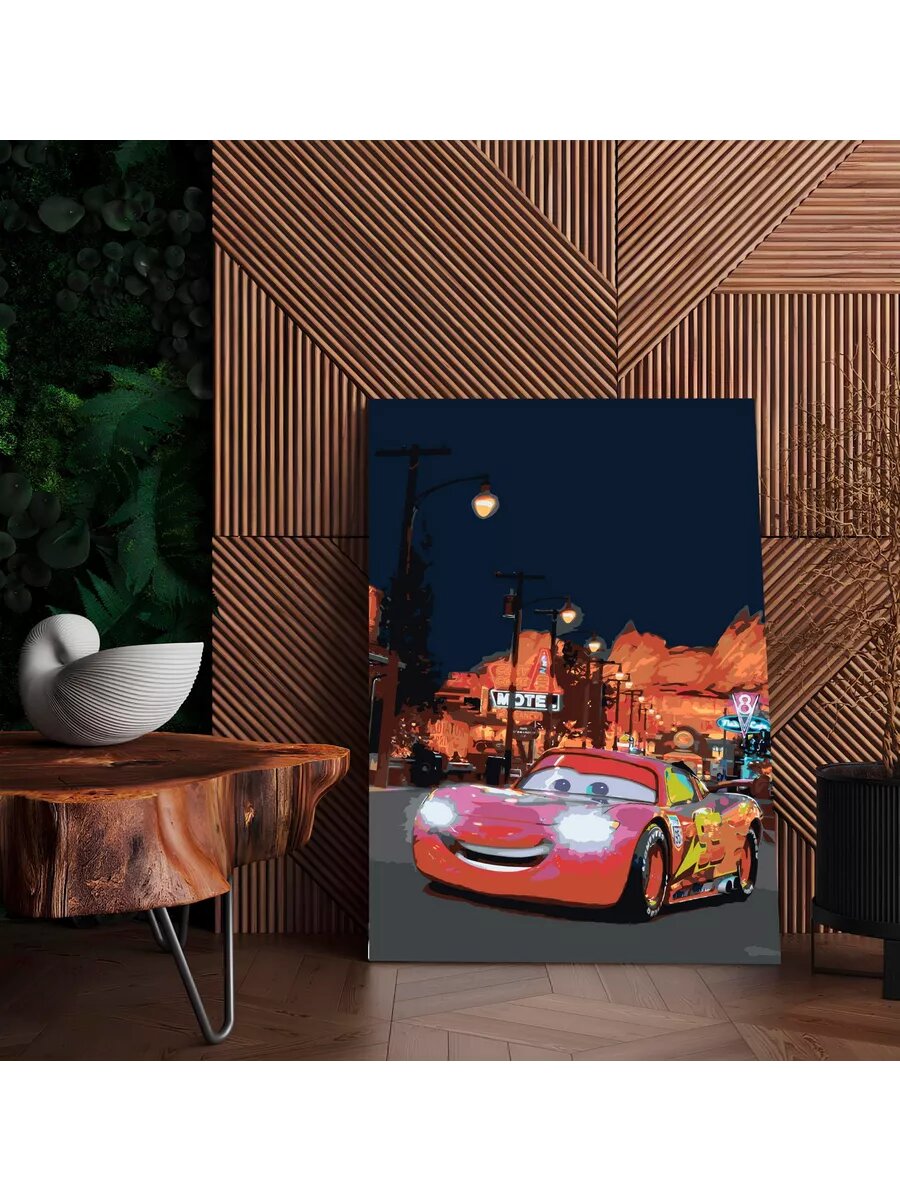 Картина по номерам Машинка-Гонка