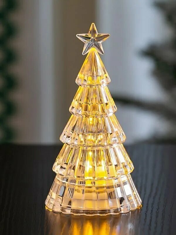 Рождественский хрустальный ночник