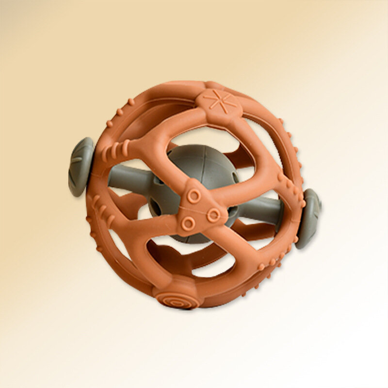 Силиконовая игрушка-погремушка для животных в форме футбольного мяча, мяч для собак и кошек, игрушка для тренировки и