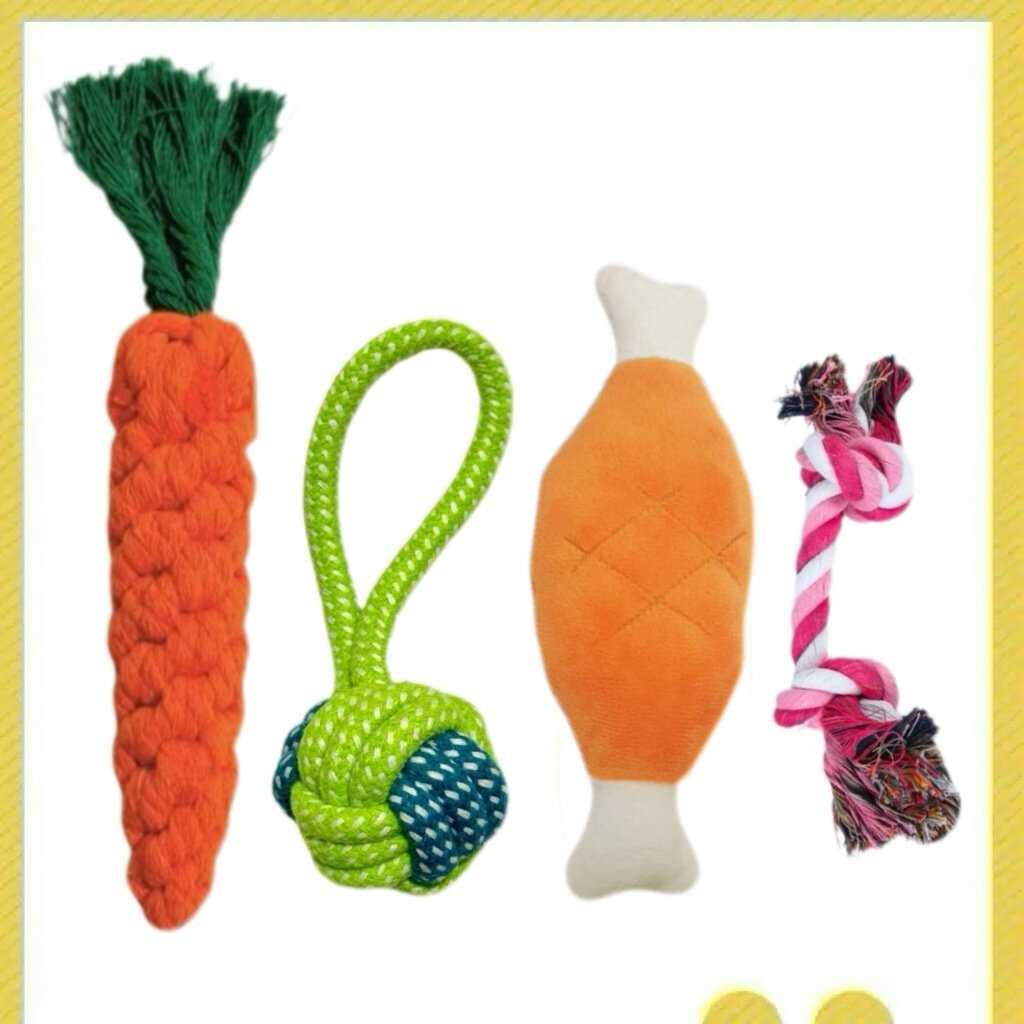 Собака молярная стойкая к кусанию хлопчатобумажная веревка игрушка маленькая собака среднего размера игрушка собачий