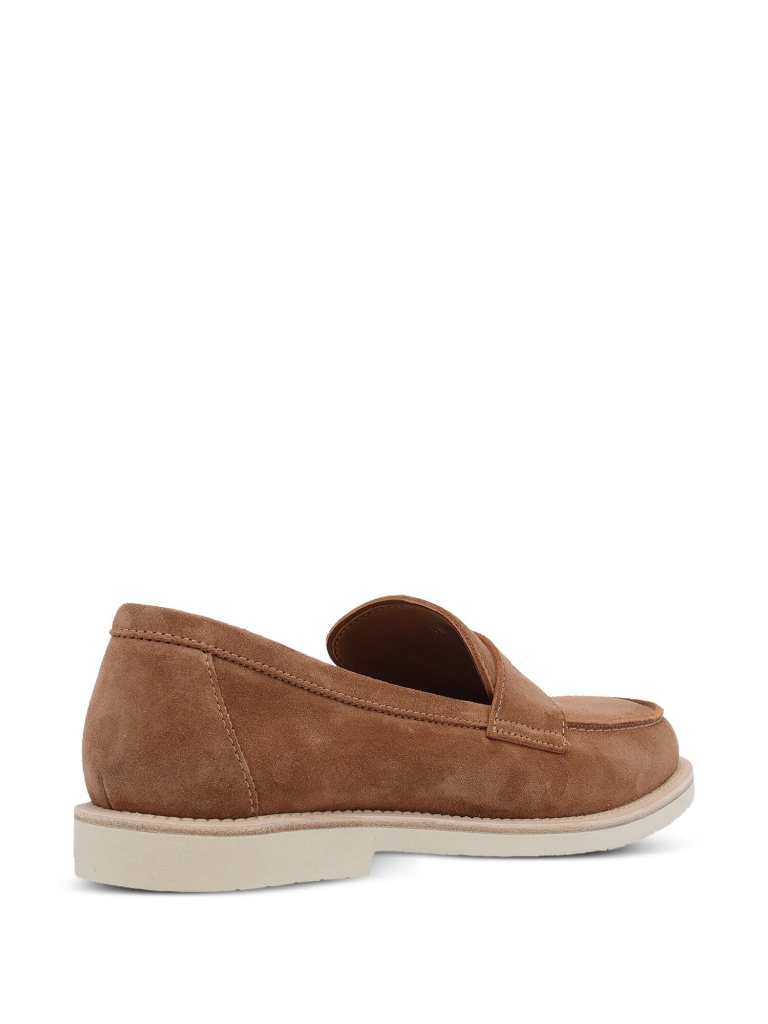 Лоферы BRUNELLO CUCINELLI Round toe suede loafers, размер 45, коричневый — фото 1