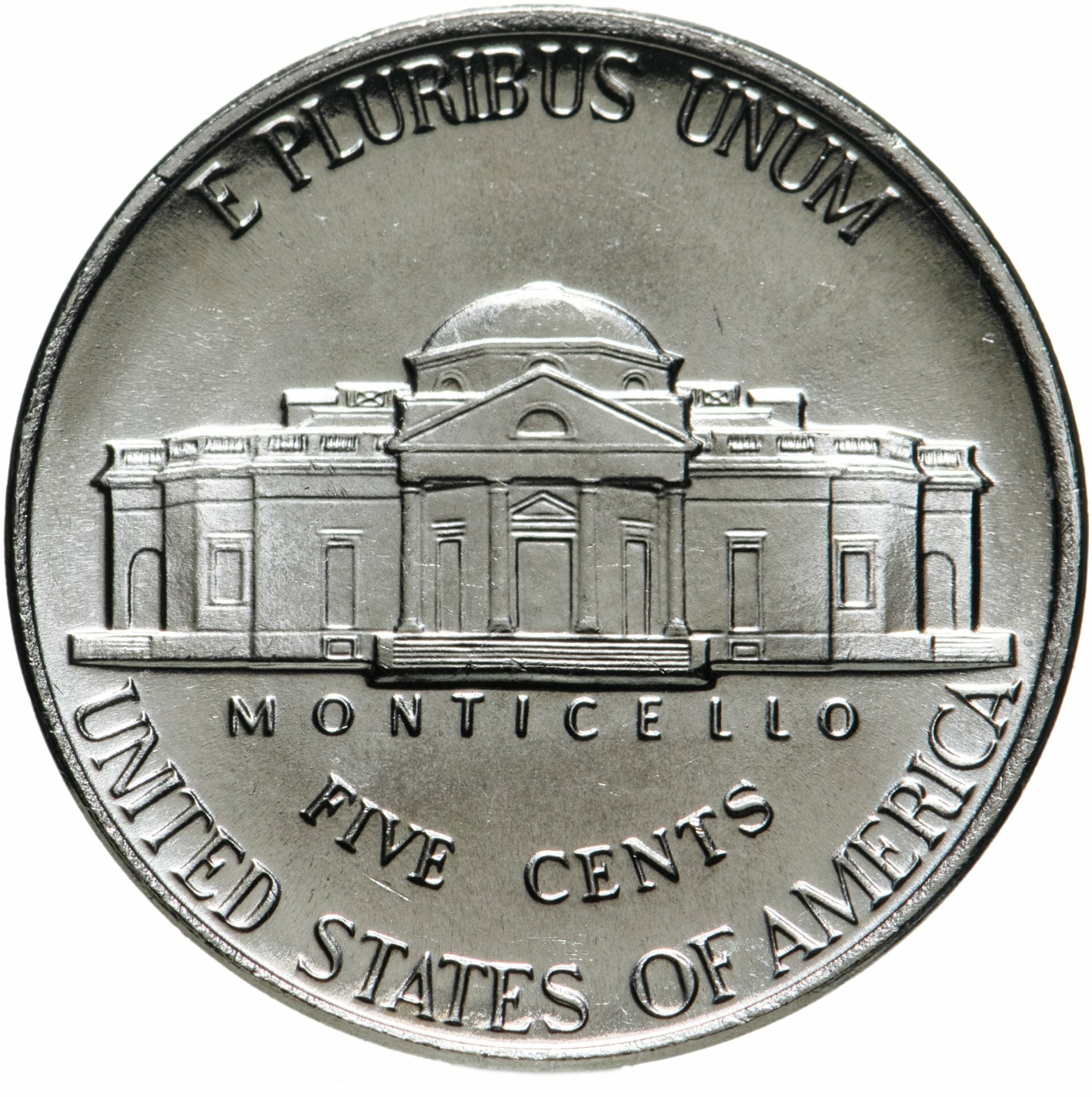 США 5 центов cents 1990 D "Jefferson Nickel" наборная, Мельхиор медь-никель, в сохранности UNC