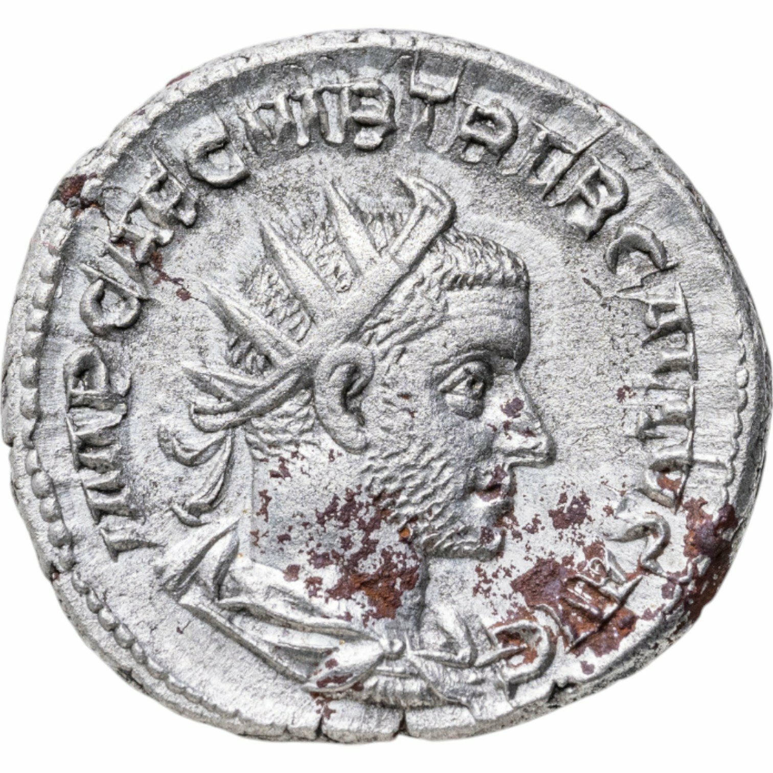 Римская империя, Требониан Галл, 251-253 годы, Антониниан Фелицитата персонификация Счастья, Серебро, в сохранности XF