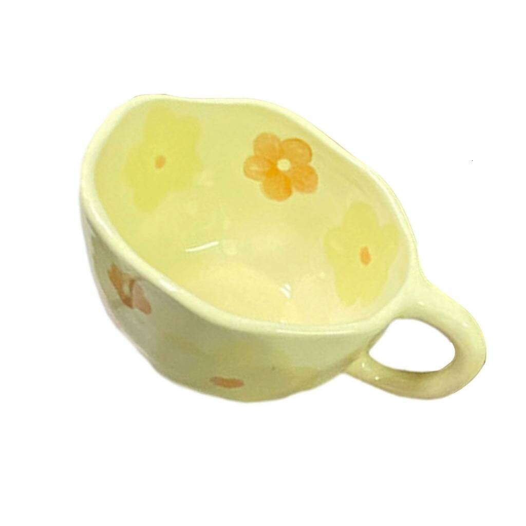 Керамическая кружка с цветочным узором, 3