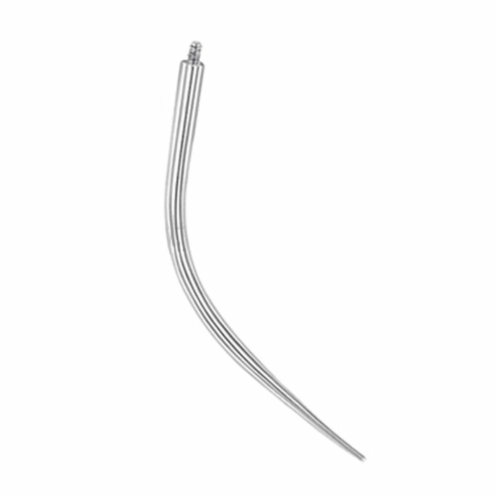 Стальная игла для пирсинга ушей, M14G