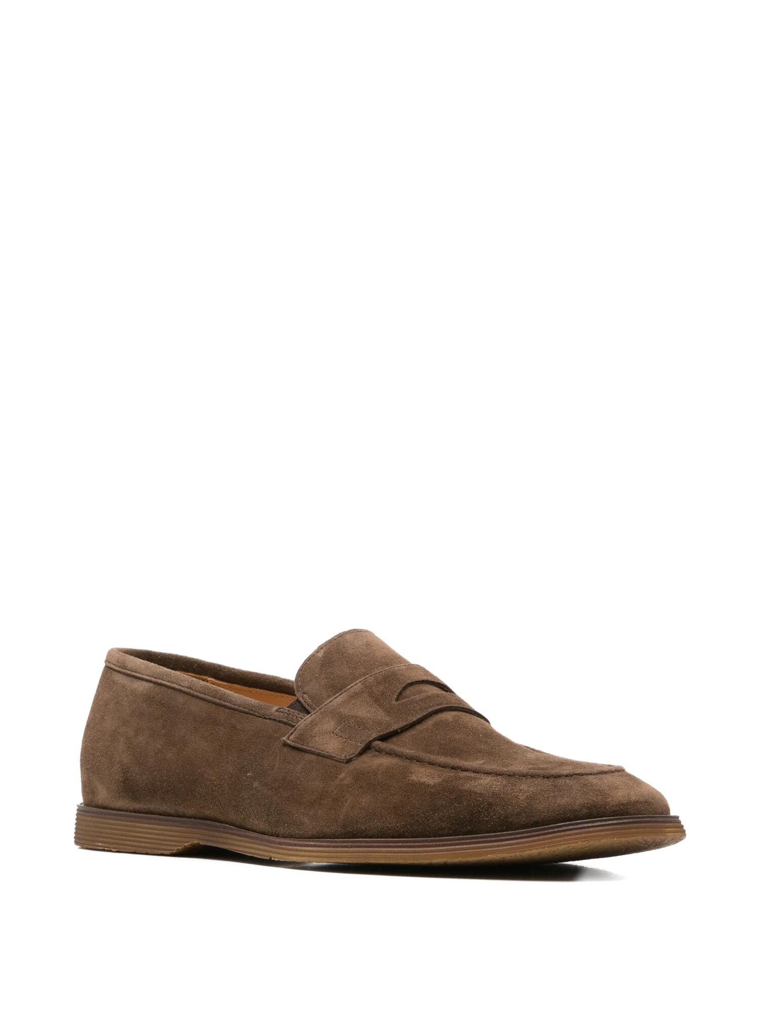 Лоферы Alberto Gozzi Suede penny loafers, размер 41, brown — фото 1