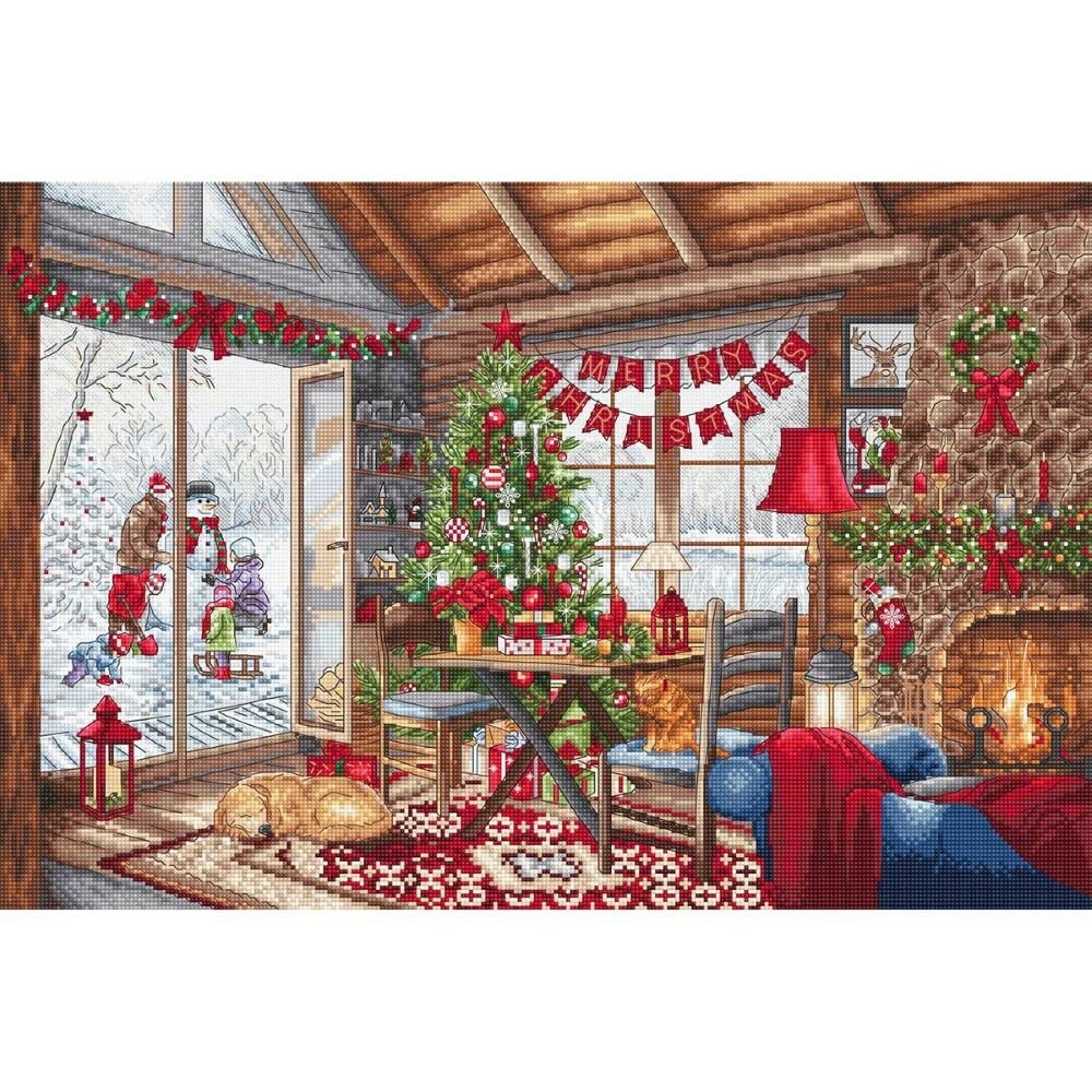 Вышивка Полная, "Рождественский домик" 16 Aida Letistitch (Россия) арт. L8105