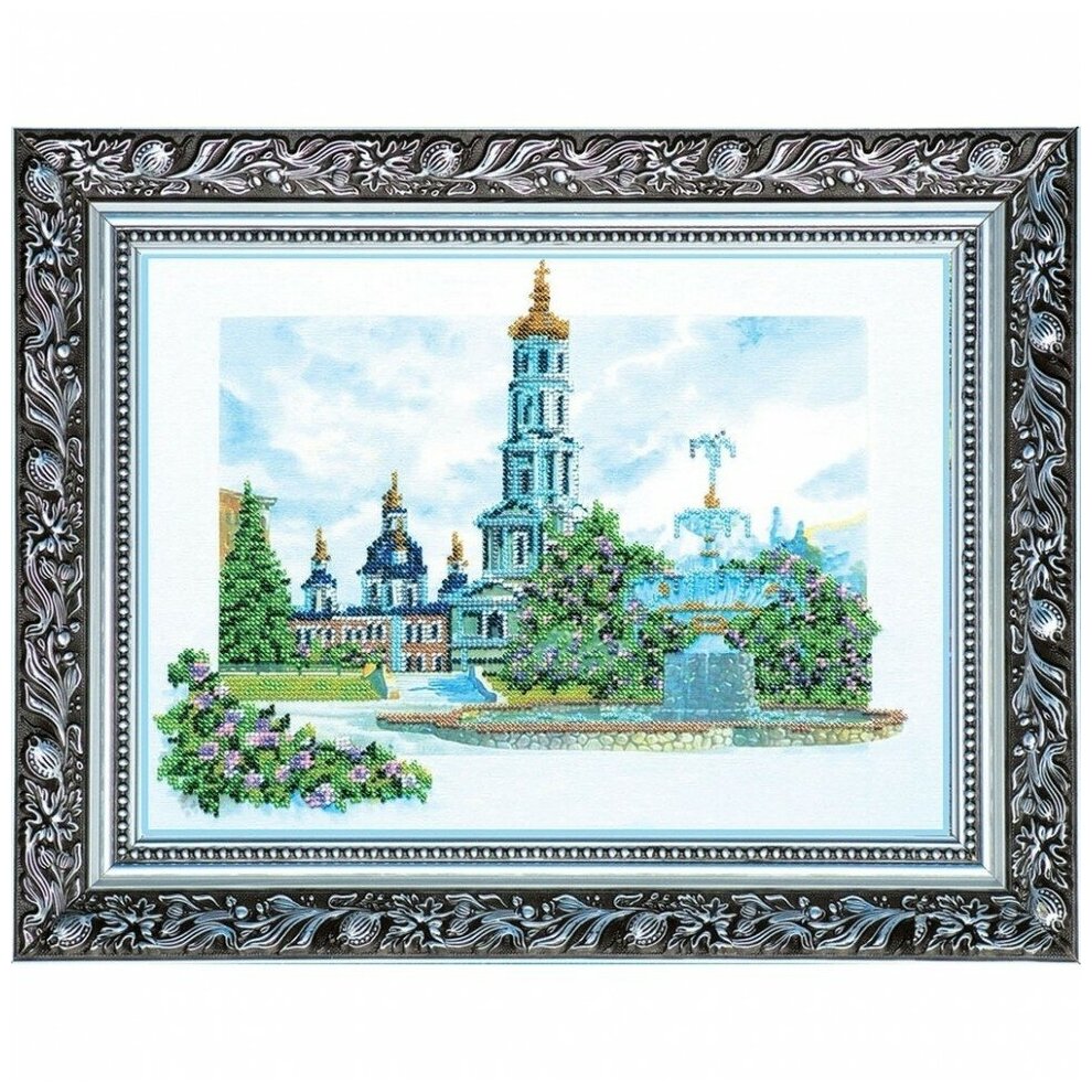 Набор для вышивания AbrisArt #AB-054 Покровский собор, Вышивка бисером, 35 x 27.5 см