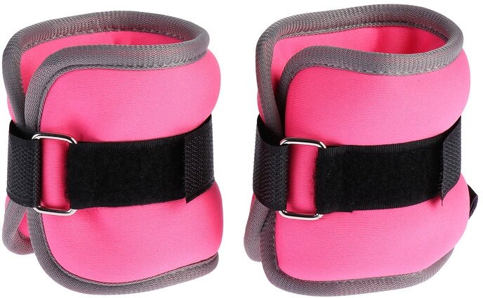 Утяжелитель неопреновый 0,25 кг (вес пары 0,5 кг), цвет розовый