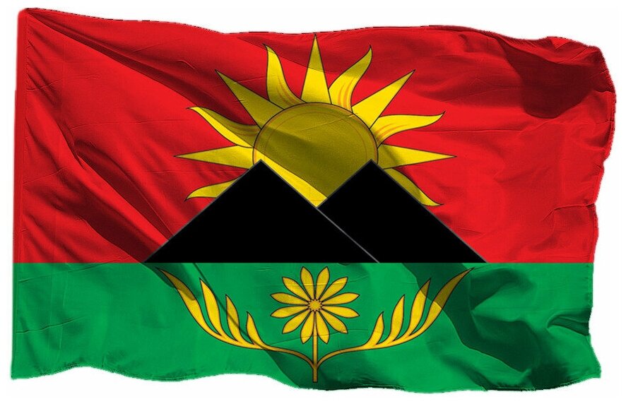 Флаг Гуково на сетке, 90х135 см - для улицы, для флагштока