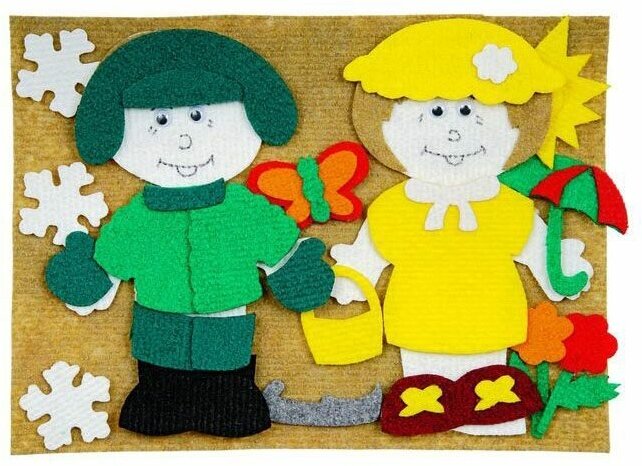 Набор дидактический liplip "Одежда" с игровым полем, 26 деталей