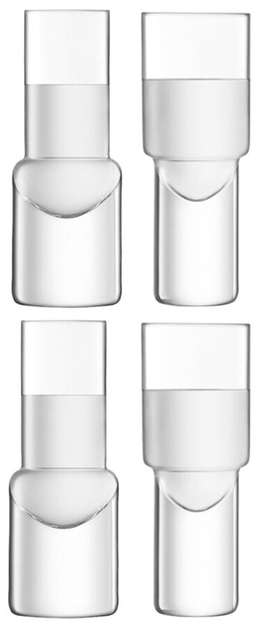 Набор из 4-х стопок Vodka объем 50 мл, выдувное стекло, LSA International, G1635-04-301